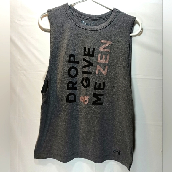 Under Armour | Tops | Under Armour Heatgear Medium Womans Tank Top Drop ...
